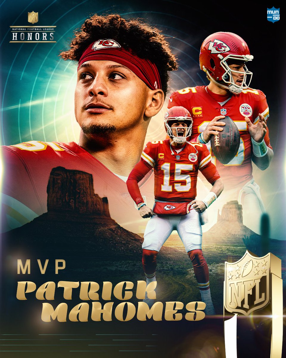 Mundo NFL on Twitter: "¡MVP, MVP, MVP! 💯🔝😎 Patrick Mahomes ganó el premio al jugador más valioso ...