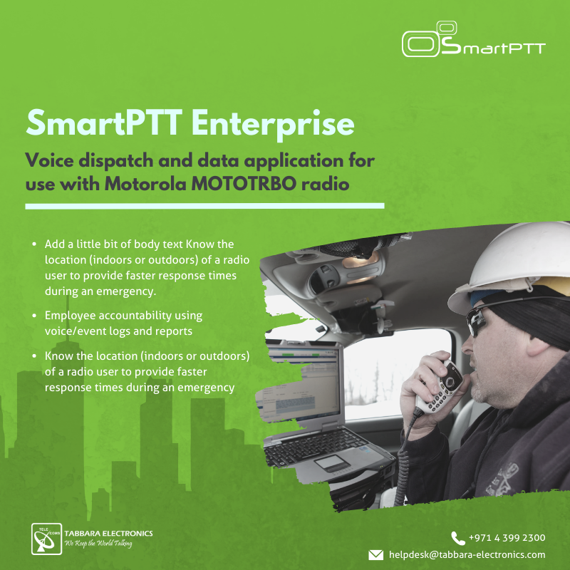 Tabbara Electronics on Twitter: "SmartPTT Enterprise is designed to improve communication ...
