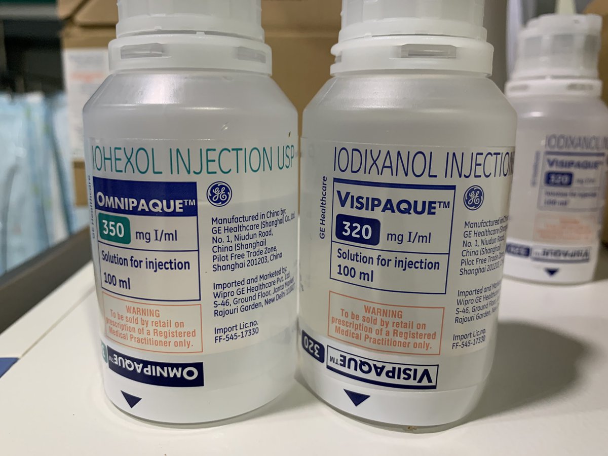 Neurophilia on Twitter: "Radiopacity of Omnipaque v/s Visipaque"