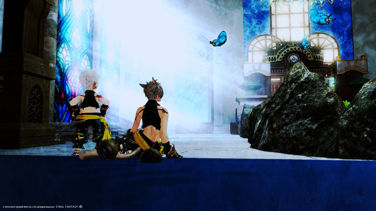 .dot on Twitter: "#FF14 ユの字さんも合流してのウェルカムツアー！トモさんも今度おいでねー👍"