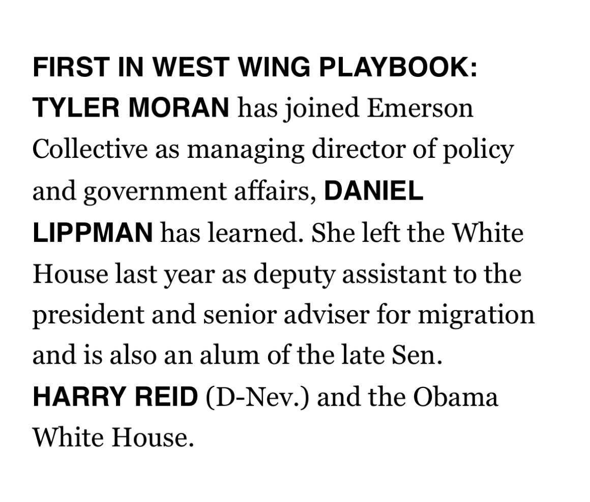 Tyler Moran on Twitter: "Excited to join to the Emerson Collective as Managing Director of ...