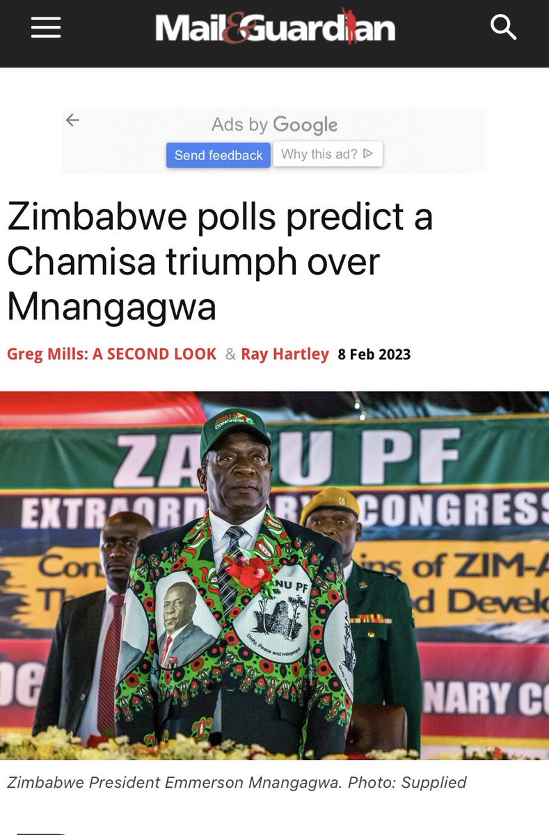 Zimbabwe Freedom of Expression on Twitter: "Zimbabwe polls predict a Chamisa triumph over ...