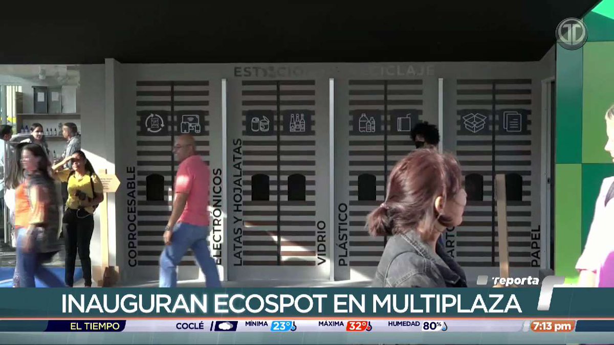 Inauguran en el centro comercial Multiplaza Ecospot, un centro de sostenibilidad y reciclaje ...