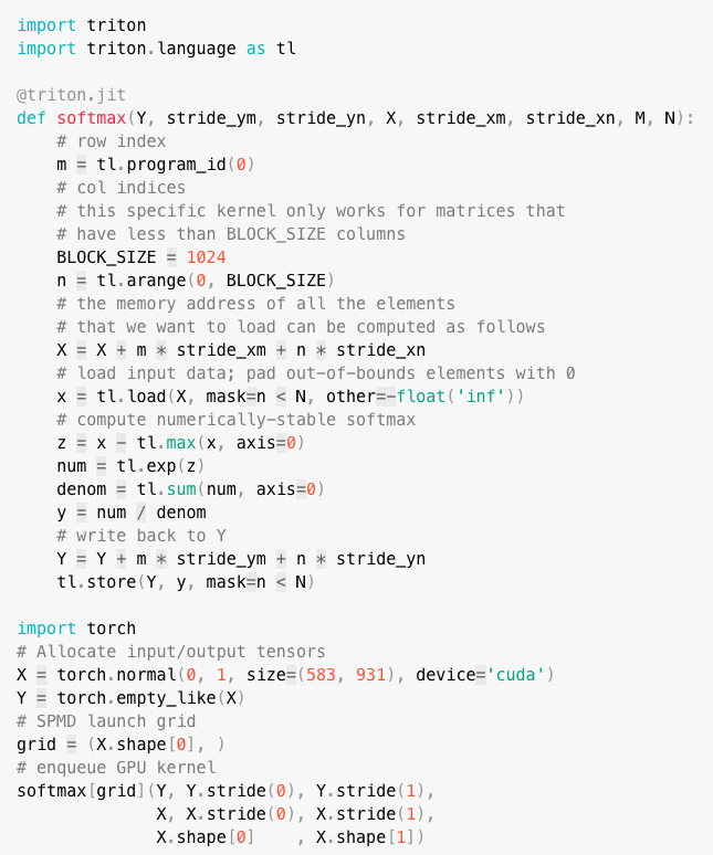 Shion Honda On Twitter Python風のgpu向けプログラミング言語「triton」を紹介した2021年の記事