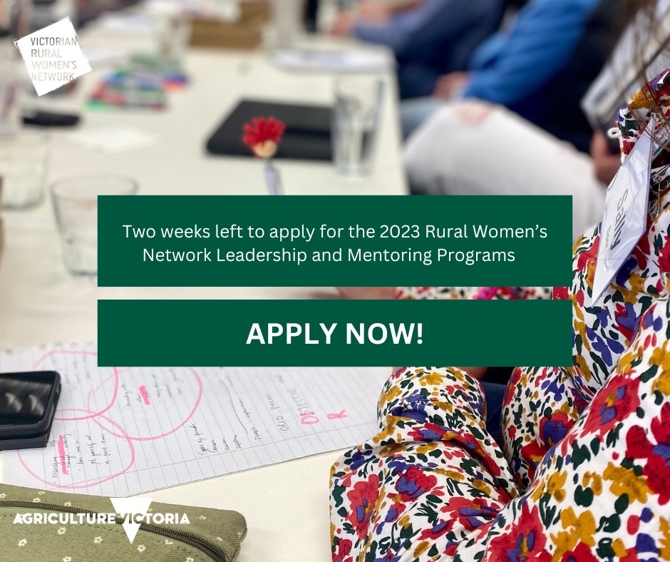 Agriculture Victoria on Twitter: "Looking to build your networks, skills and confidence? Two ...