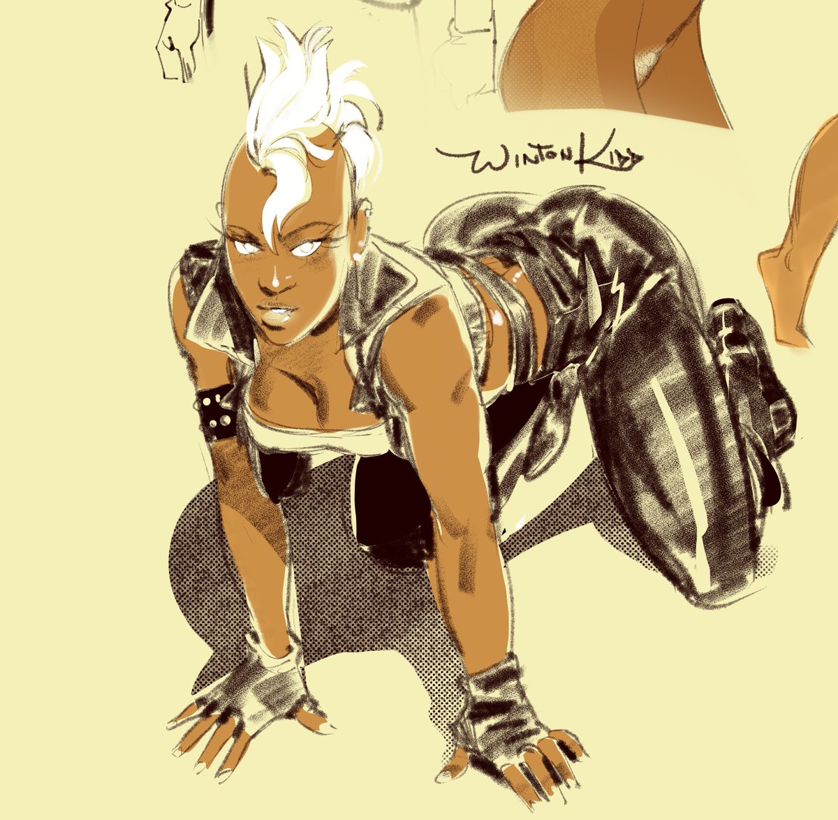 Winton Kidd 🔞 on Twitter: "Catching up on some month old patron drawing asks with 1980's style ...