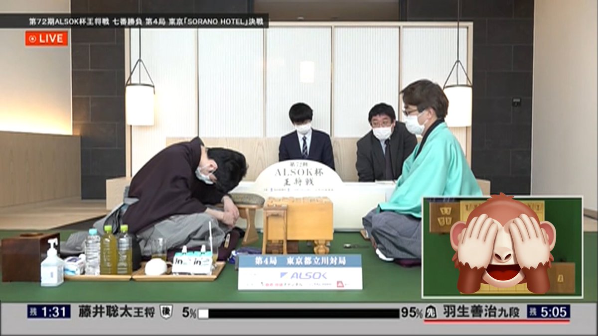 わび@さび On Twitter Rt Jshogic 【第72期 王将戦 第四局2日目】 羽生善治 九段vs 藤井聡太王将 将棋界がざわつく銀のタダ捨ての一手ですが、藤井