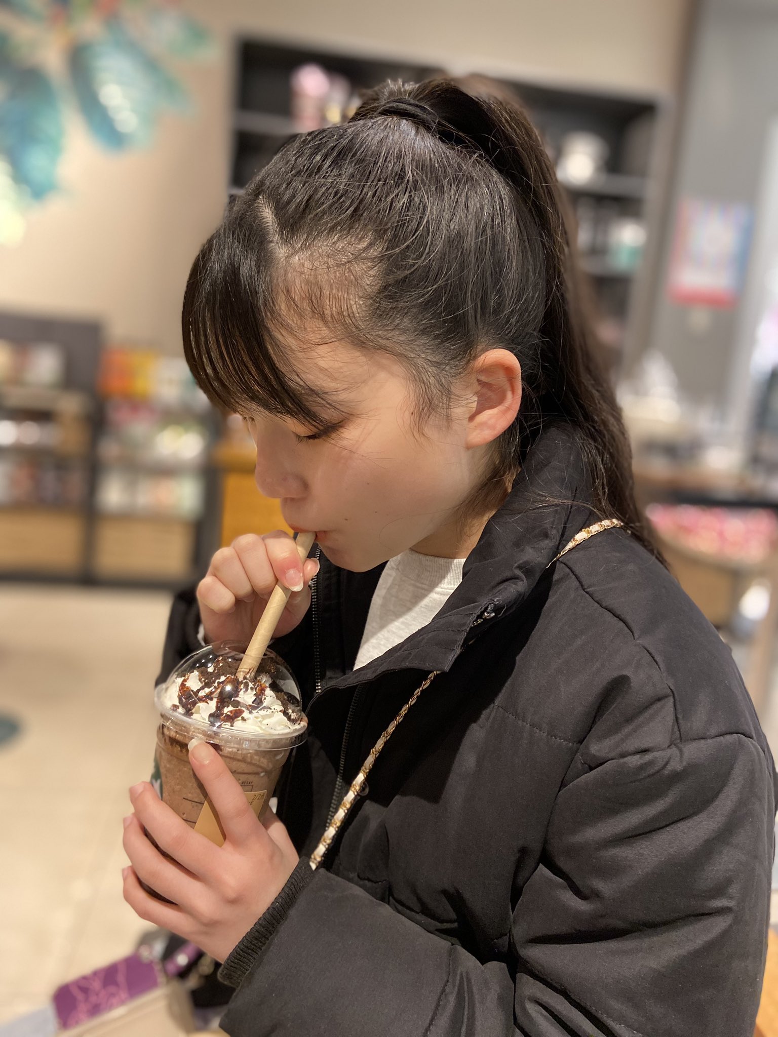 ☆MIO☆みお☆ on Twitter: "雪☁ ⛄ ☁ 今日は、澪のメンテ日︎💕︎ まだ時間あるのでスタバ︎💕︎ 寒いけどついつい飲んじゃうフラペチーノ #js6 #MIO https ...