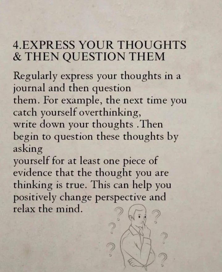 7 Steps To Avoid Overthinking: - المسلسل من Psyche Wizard @PsycheWizard ...