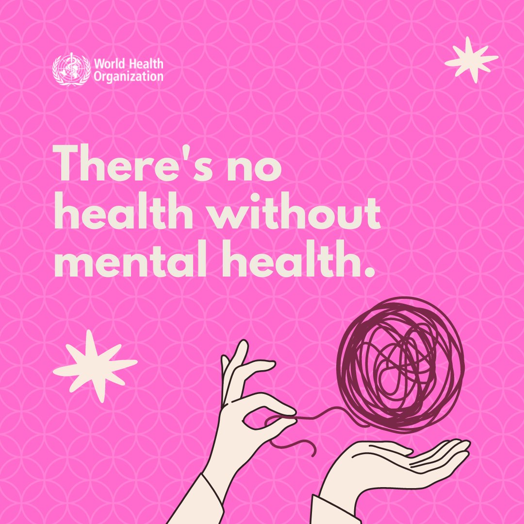 World Health Organization (WHO) Western Pacific on Twitter: "Mental and physical health are ...