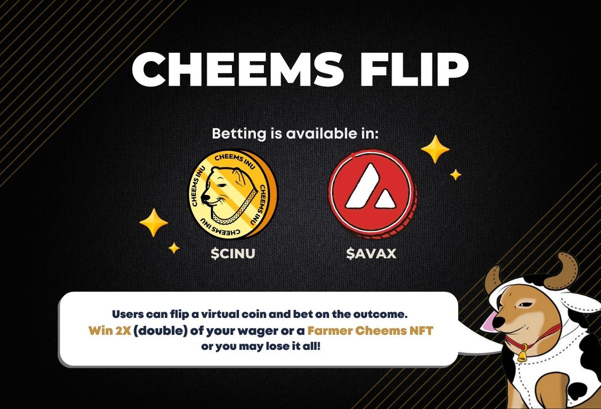 Cheems Inu on Twitter: "🍀 Feeling lucky today, Cheemer? Double your $CINU / $AVAX with just one ...