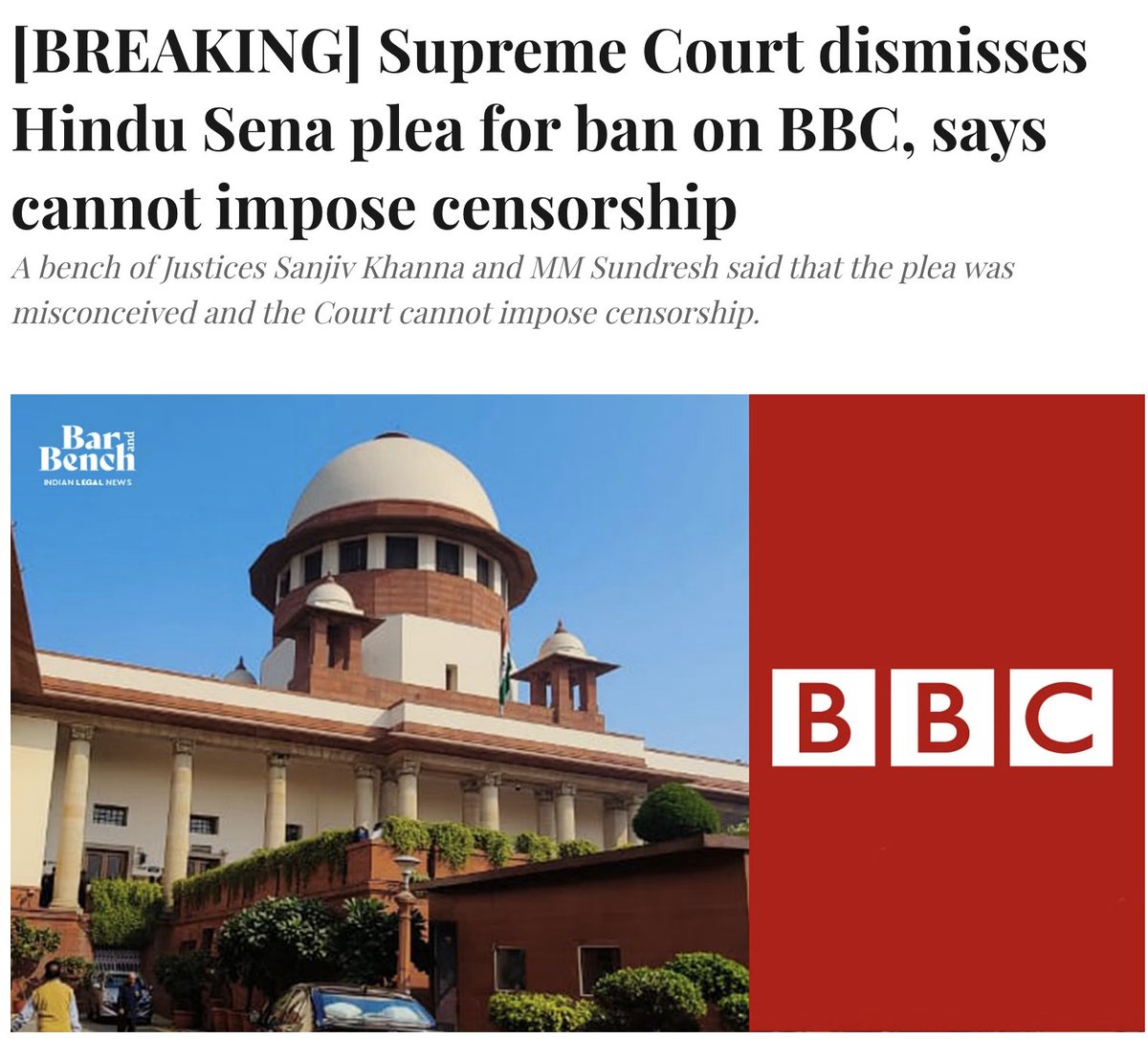 Bar & Bench on Twitter: "Top Stories from Supreme Court today (February 10, 2023) 📃Hindenburg ...