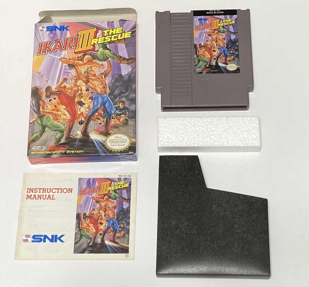 Find Retro Games on Twitter: "Ikari Warriors III 3 The Rescue Nintendo NES Complete CIB One Cent ...