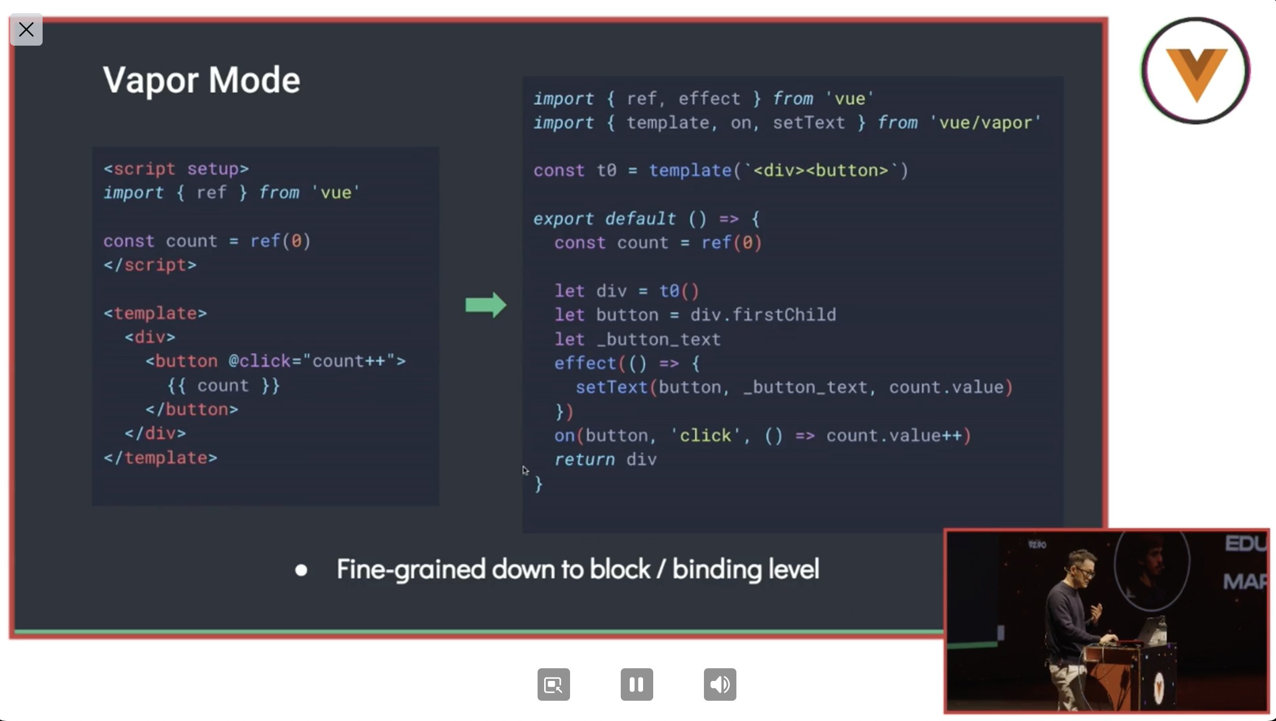 Daniel Kelly on Twitter: "cheaper component abstraction with #VueJS vapor. No component instance ...
