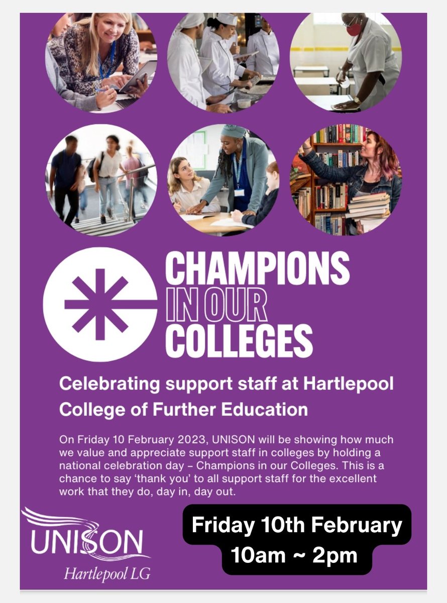 UNISON - UK's largest union on Twitter: "RT @HartlepoolUNIS1: We'll be @hartlepoolfe today ...