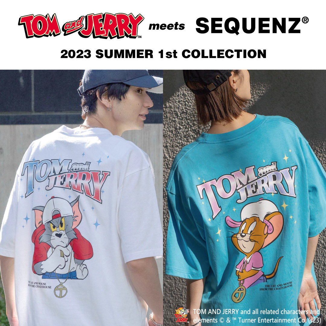 「トムとジェリー」公式 on Twitter: "#トムジェリ × #SEQUENZ 夏物コラボ 第1弾🐱🐭🌈 友達やカップルとのペアコーデにオススメのアイテムや、 トレンドのラグランTが登場 ...
