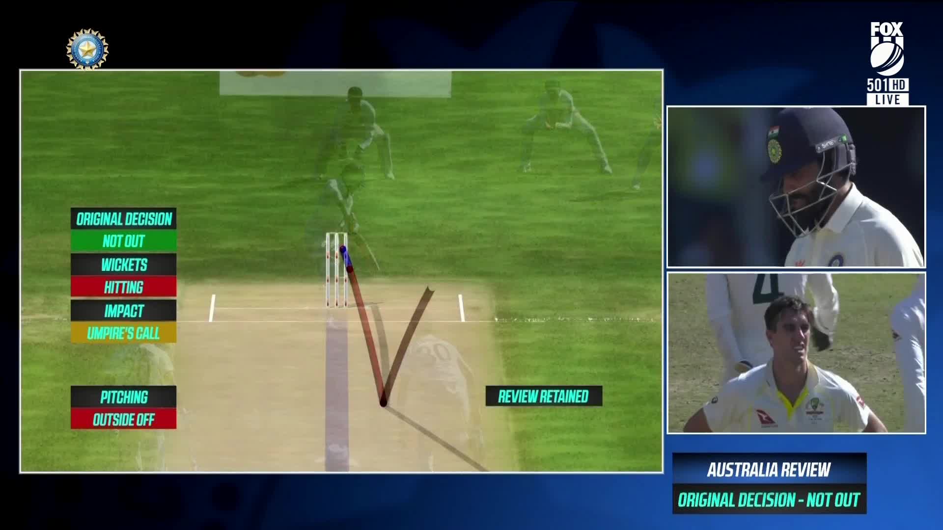 cricket.com.au on Twitter: "Another close LBW call! #INDvAUS https://t.co/oOeTmkOLY9" / Twitter