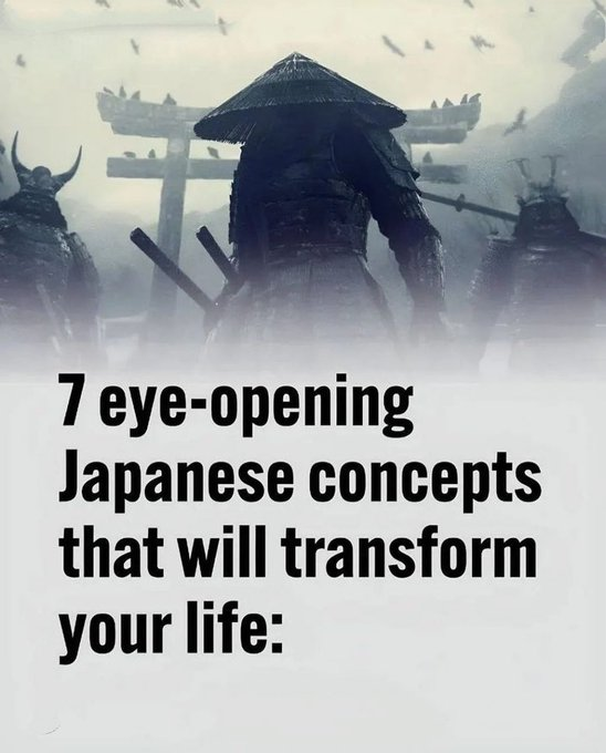 7 Eye-Opening Japanese Concepts That Will Transform Your Life: - Thread ...