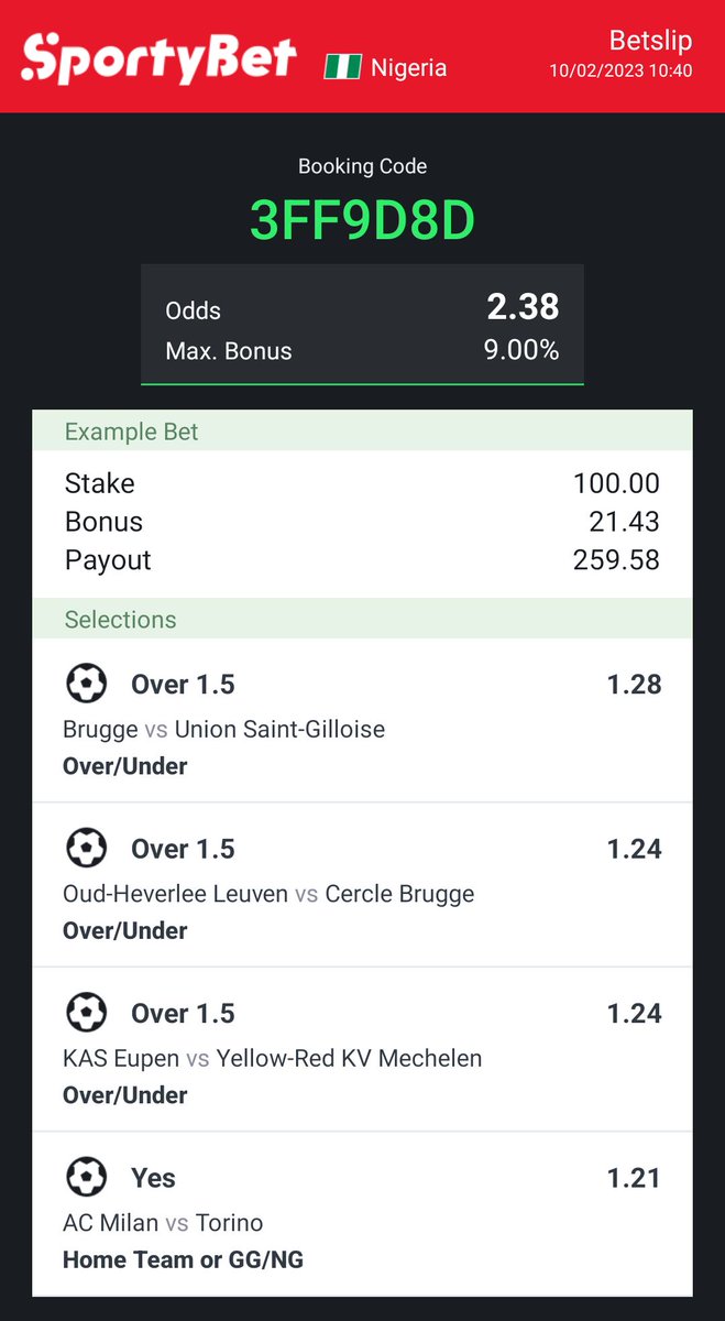 Jerrybankstips on Twitter: "RT @DailyOdds_: 3.2 Odds Single Boom 2.5 Odds Single Boom 2.4 Odds ...