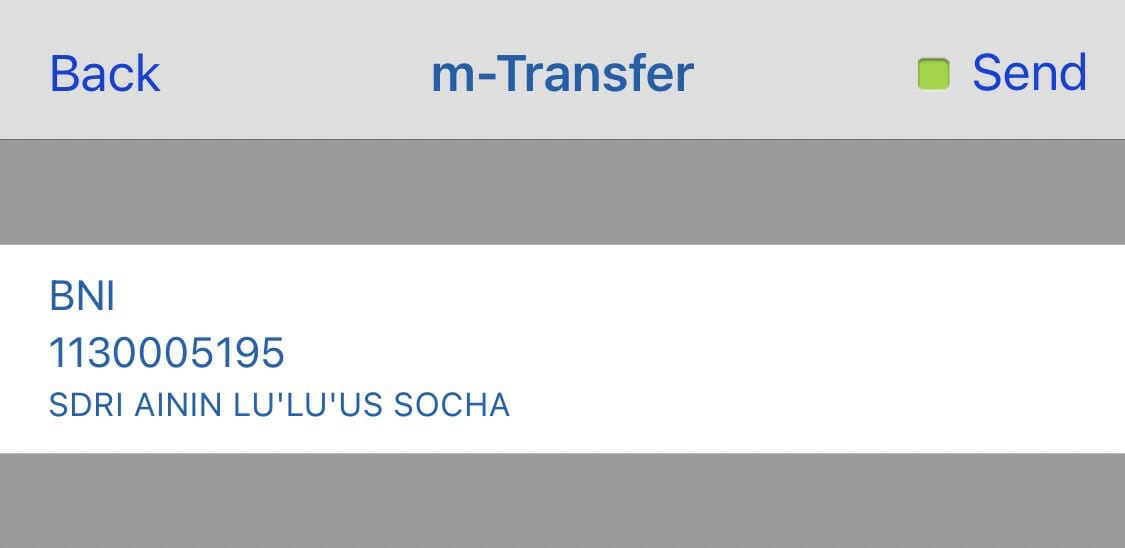 UMEY☆ on Twitter: "BNI 1130005195 AININ LU'LU'US SOCHA https://t.co/fnvfJdZEWL" / Twitter