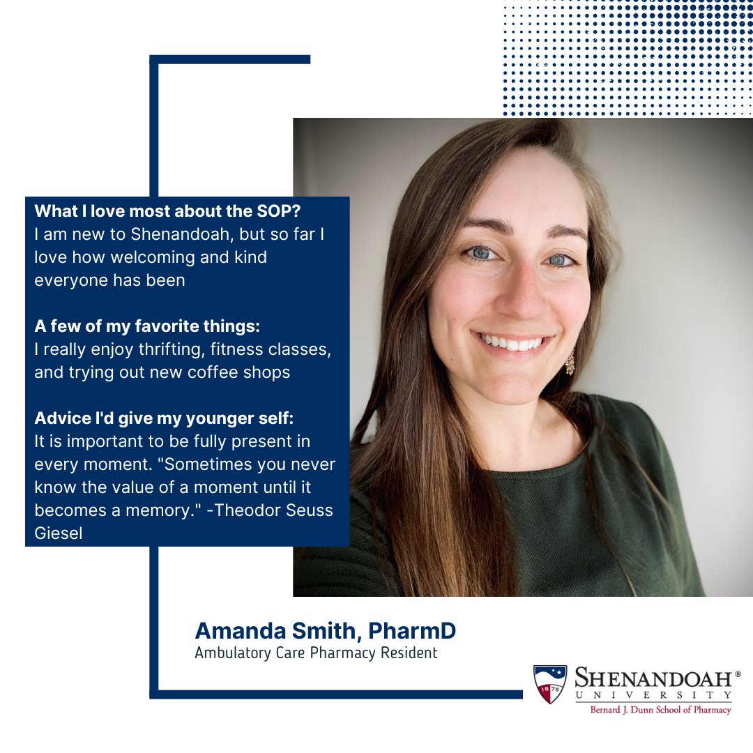Bernard J. Dunn School of Pharmacy on Twitter: "This week, meet one of our PGY-1 Pharmacy ...
