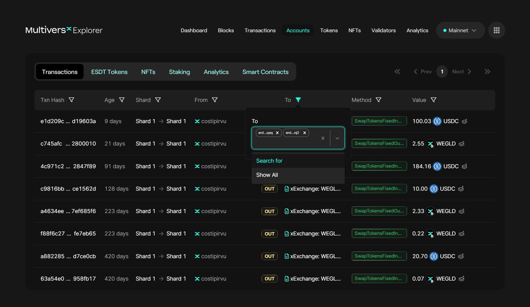 Lucian Mincu | MultiversX.com on Twitter: "The @MultiversX Explorer received a series of new ...