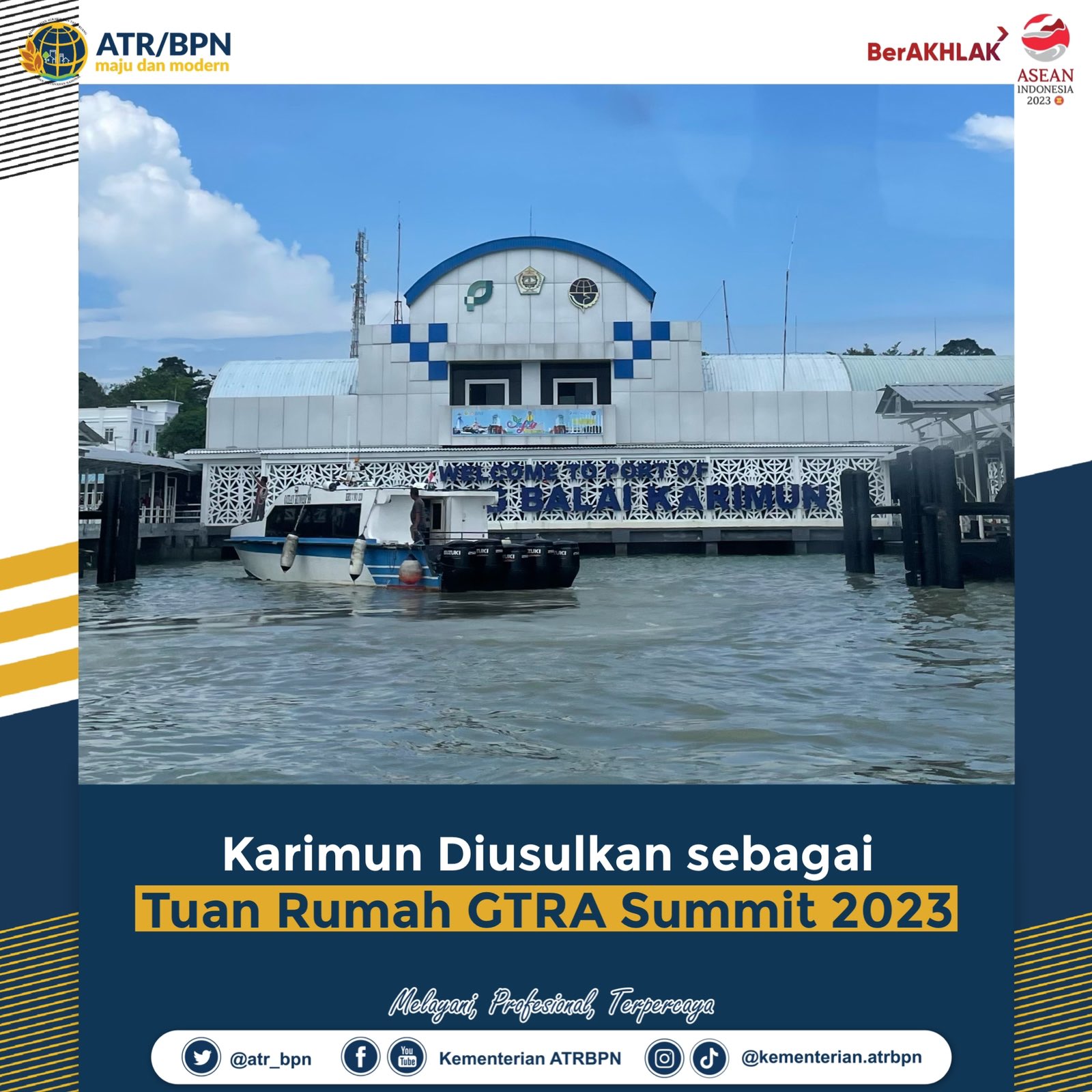 Kementerian ATR/BPN on Twitter: "Karimun Diusulkan sebagai Tuan Rumah GTRA Summit 2023 Cek ...