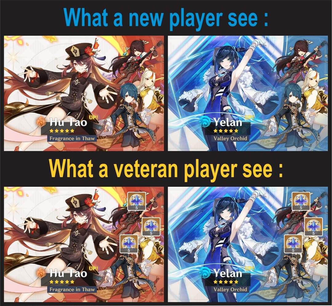 Teyvat Tabloid ⚡ LORE & MEMES ⚡ on Twitter: "What benefit if you roll 3.4 second phase character ...