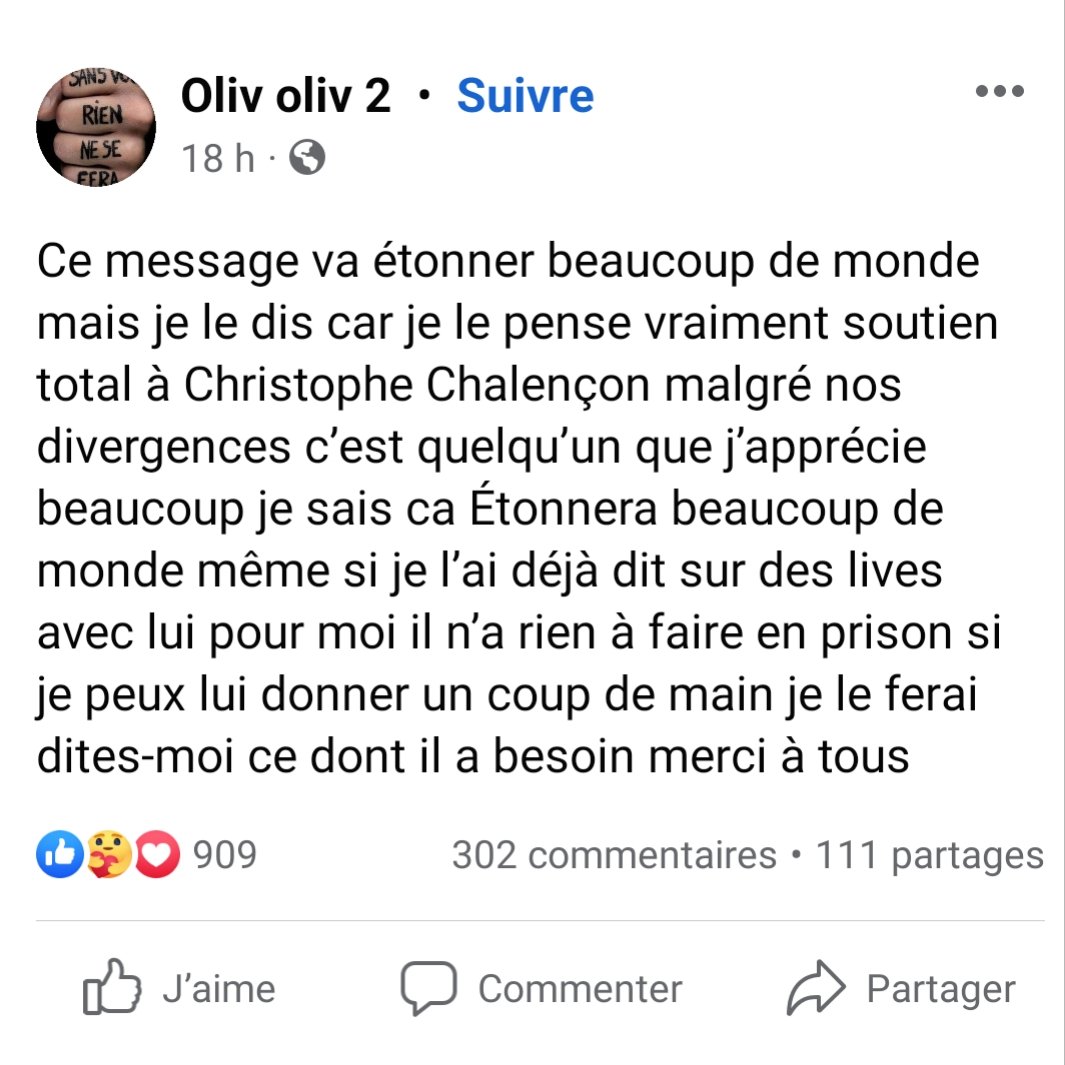 Lili Landau on Twitter: "Olivier Rohaut dit Oliv Oliv, figure des gilets jaunes au soutien de ...
