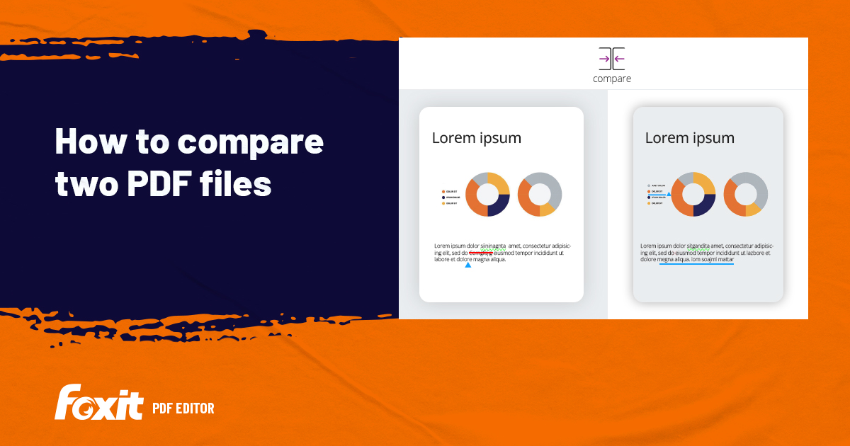 Foxit on Twitter: "Learn how to compare changes made to a PDF document with Foxit PDF Editor # ...