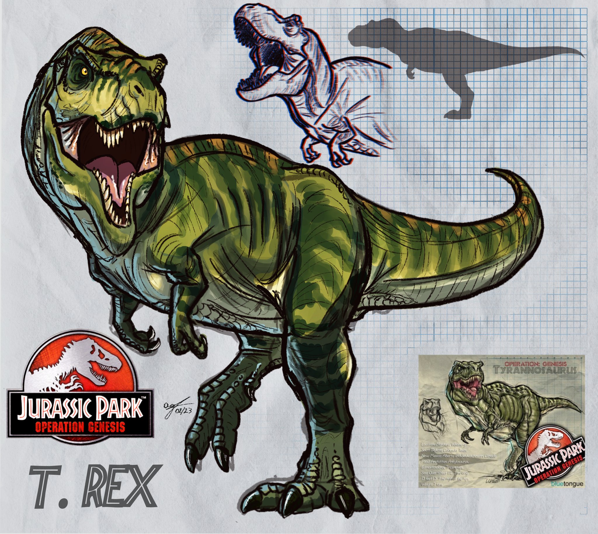 Tyrannosaurus Rex Jurassic Park Art Pre Jurassic Park T Rex Designs