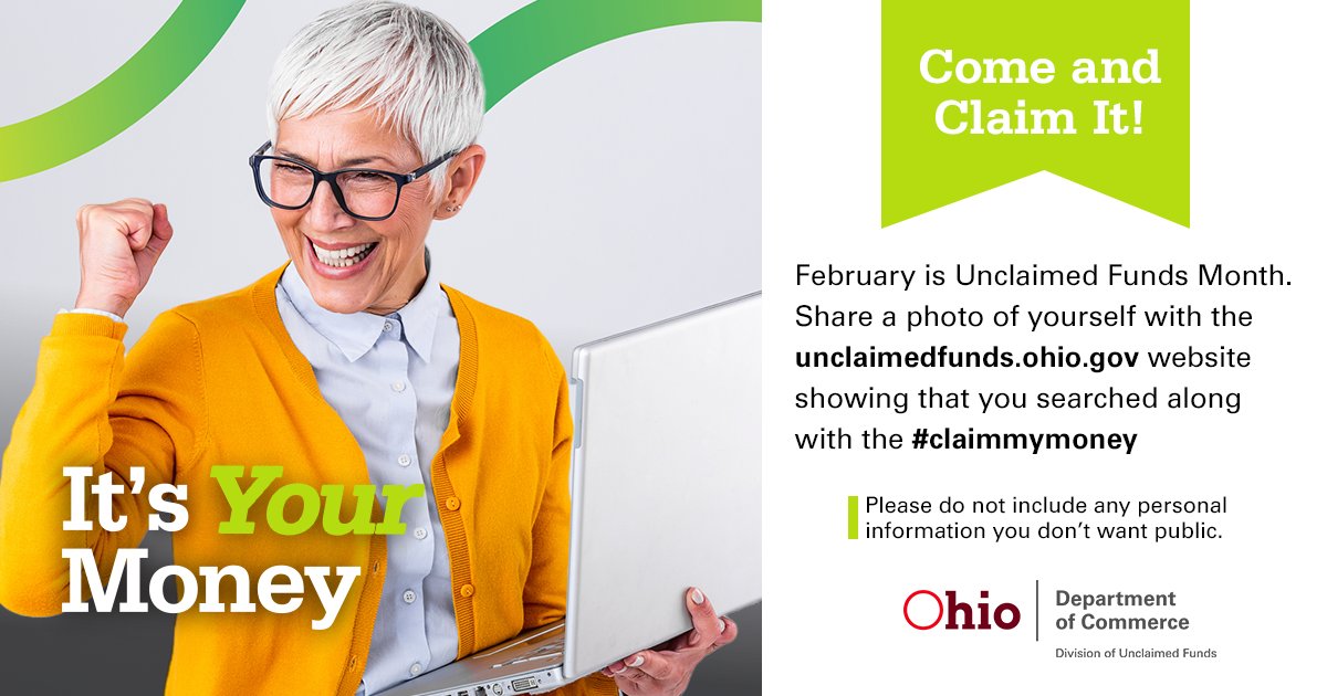 Ohio Unclaimed Funds on Twitter: Ohio Unclaimed Funds on Twitter: