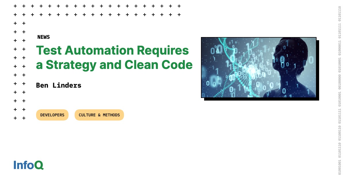 Infoq On Twitter Too Many People Think Testautomation Will Solve All