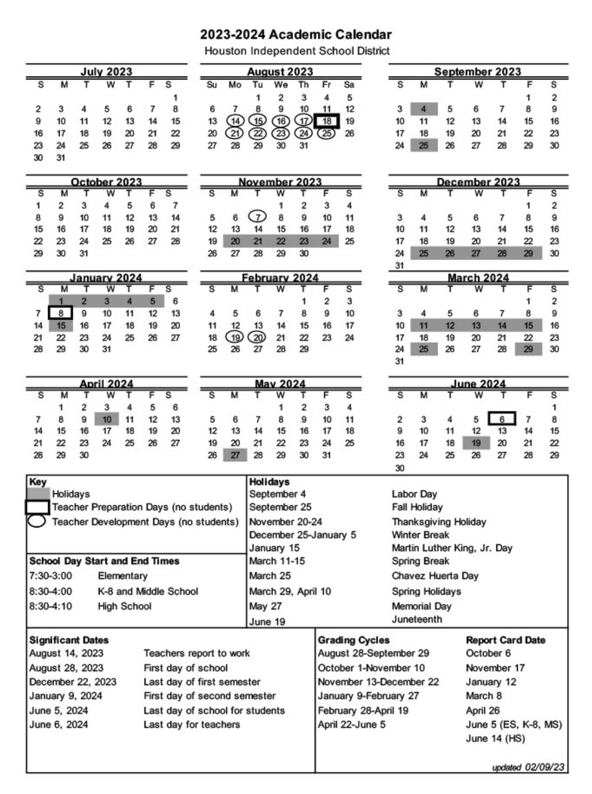 2024 19 School Calendar Hisd - Corey Donella 2024 19 School Calendar Hisd - Corey Donella