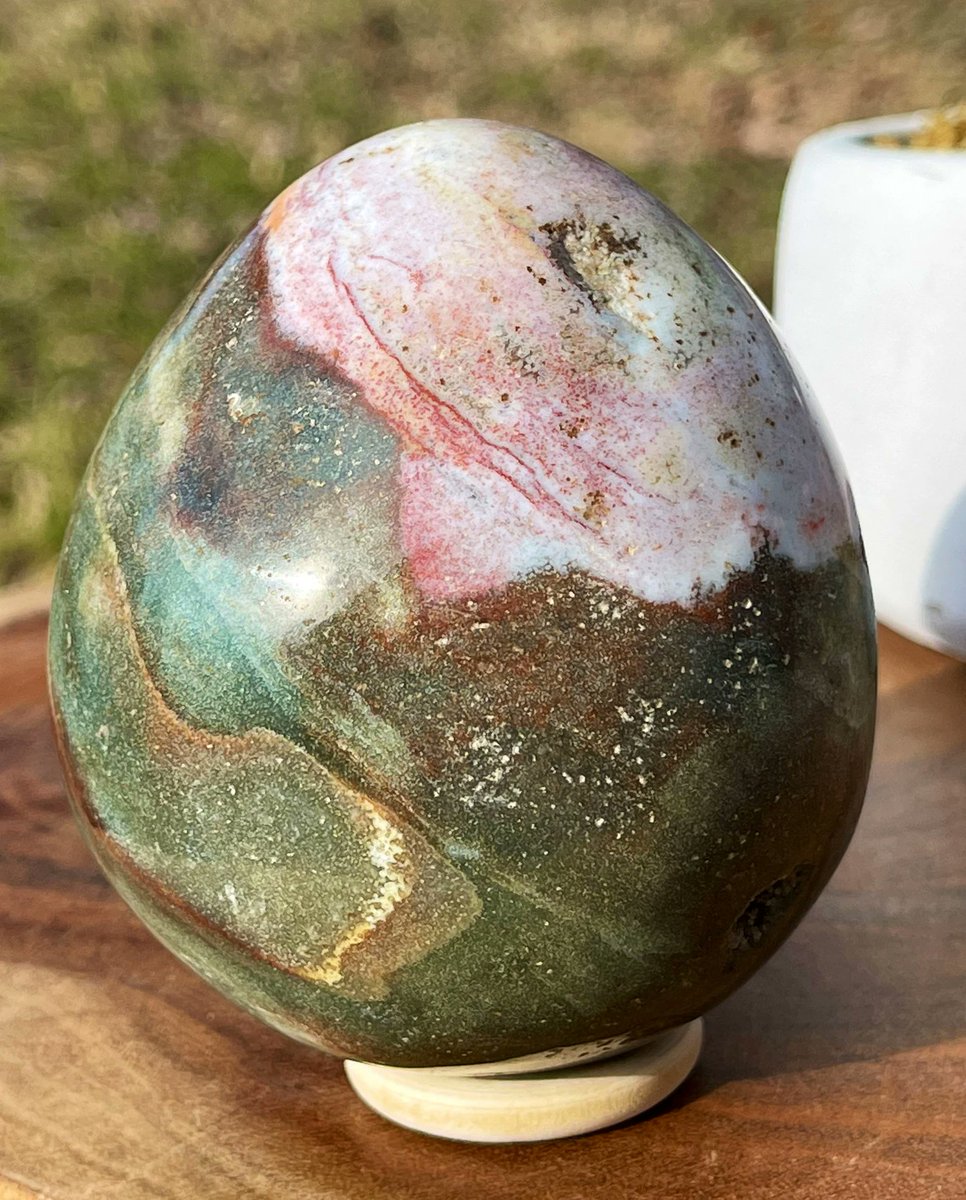 Bitchin Retro on Twitter: "RT @Boondockfinds: Ocean Jasper XL Egg | Green Blue Pink Ocean Jasper ...
