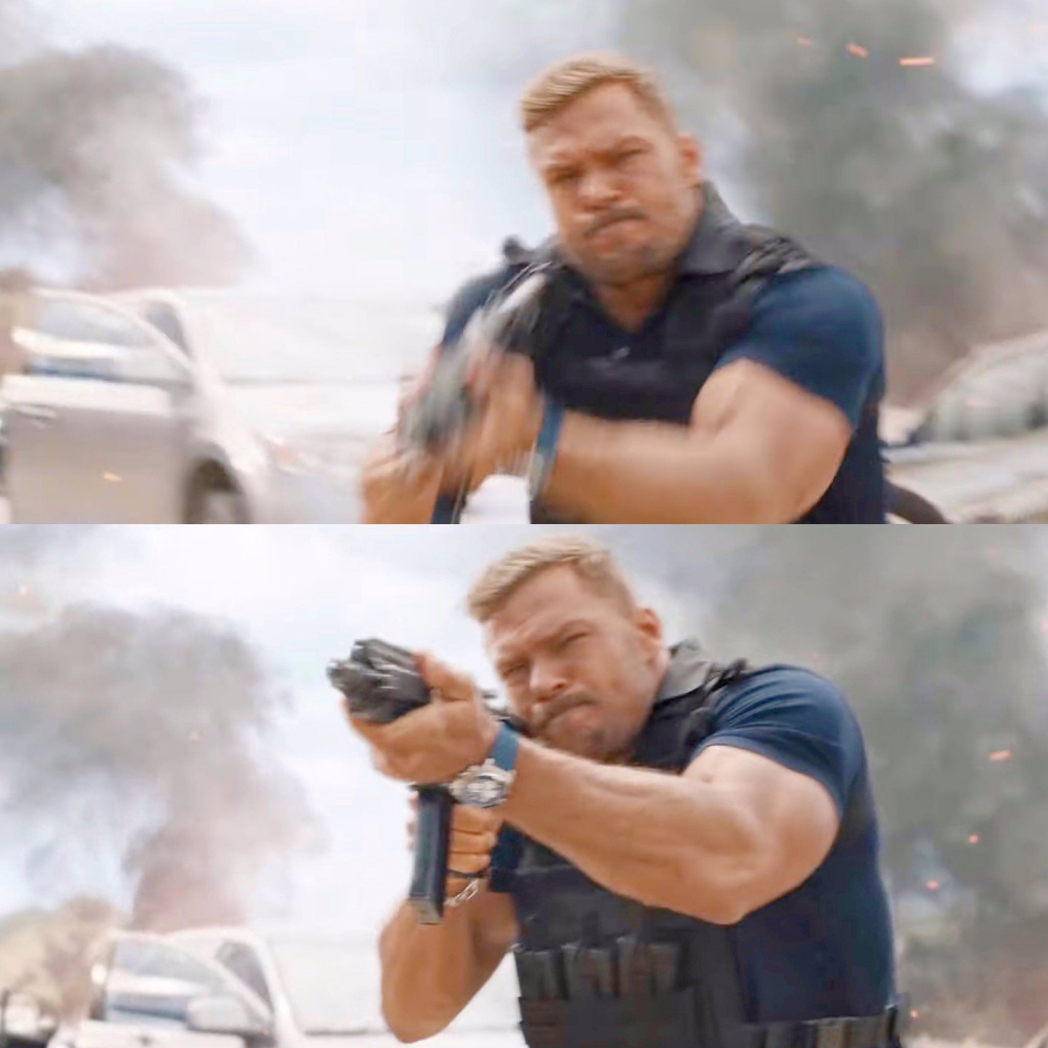 Alan Ritchson Smoking