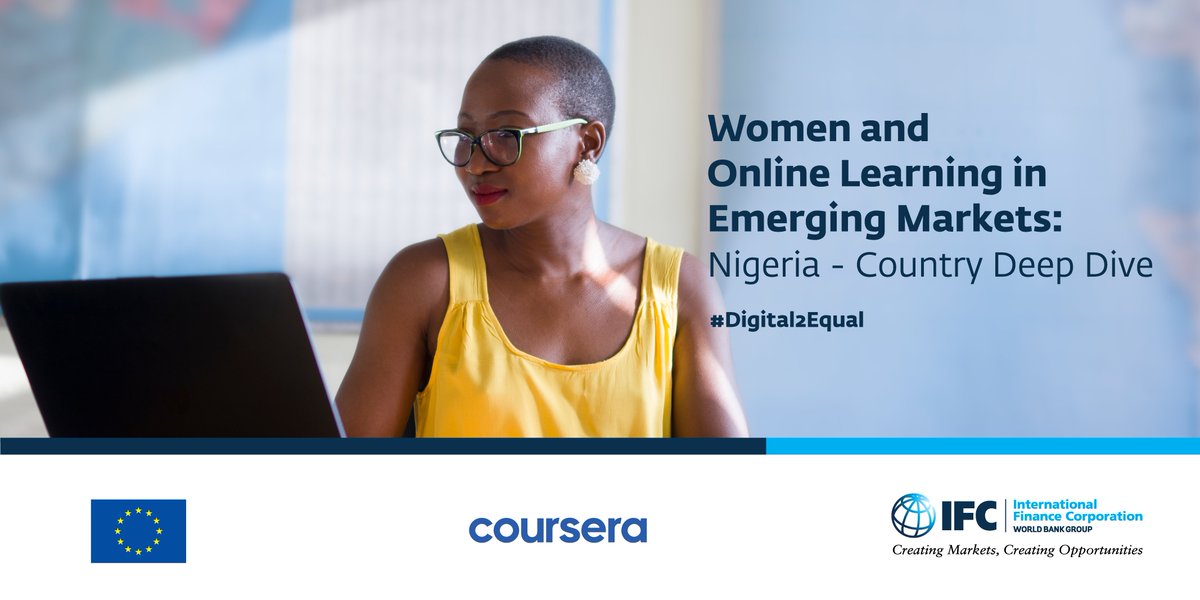 IFC on Twitter: "Women represent only 1/3 of online learners in #Africa. 63% of these women # ...