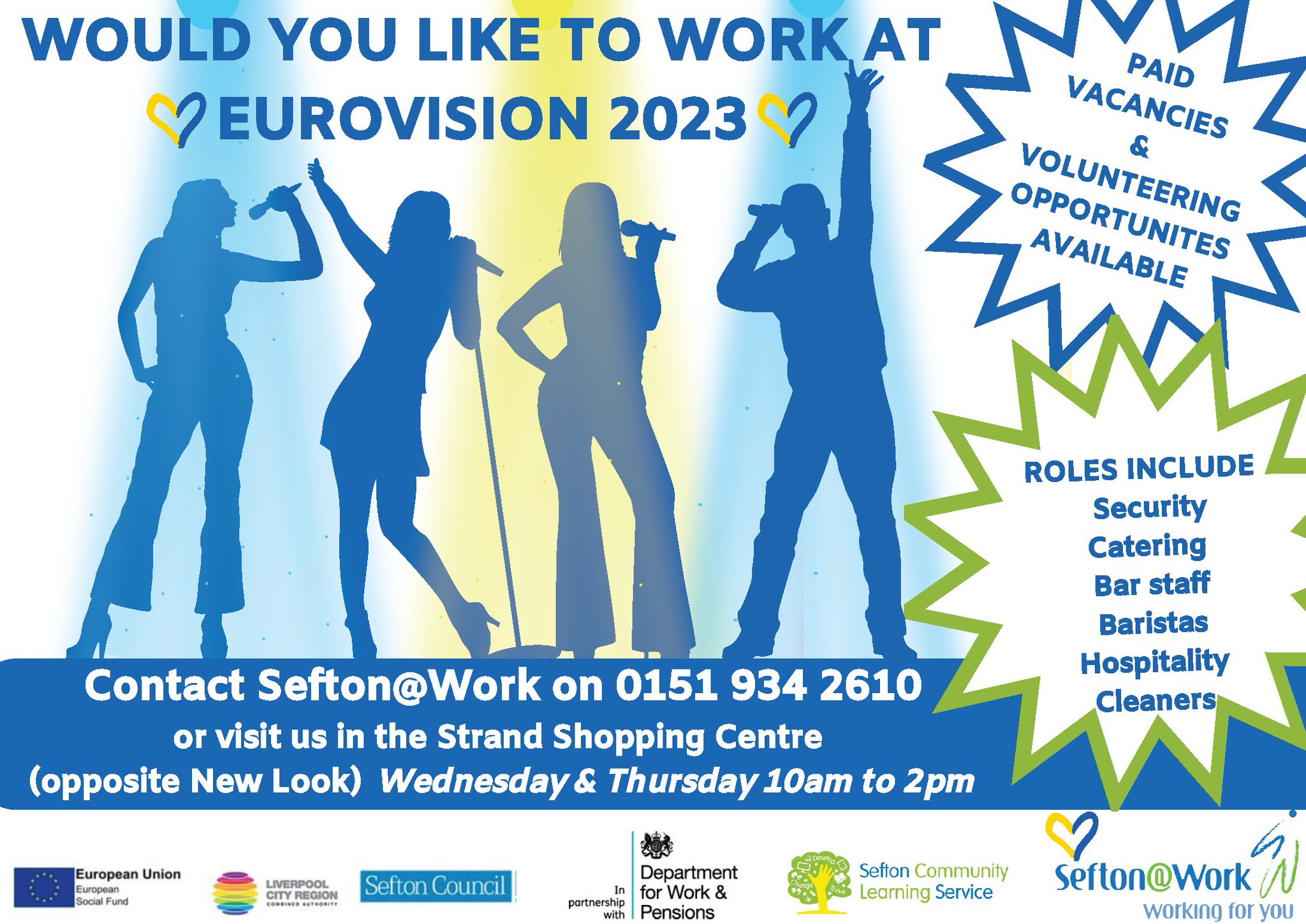 LearnWorkSefton on Twitter: "Sefton@Work in partnership with Job Centre Plus are opening a Pop ...
