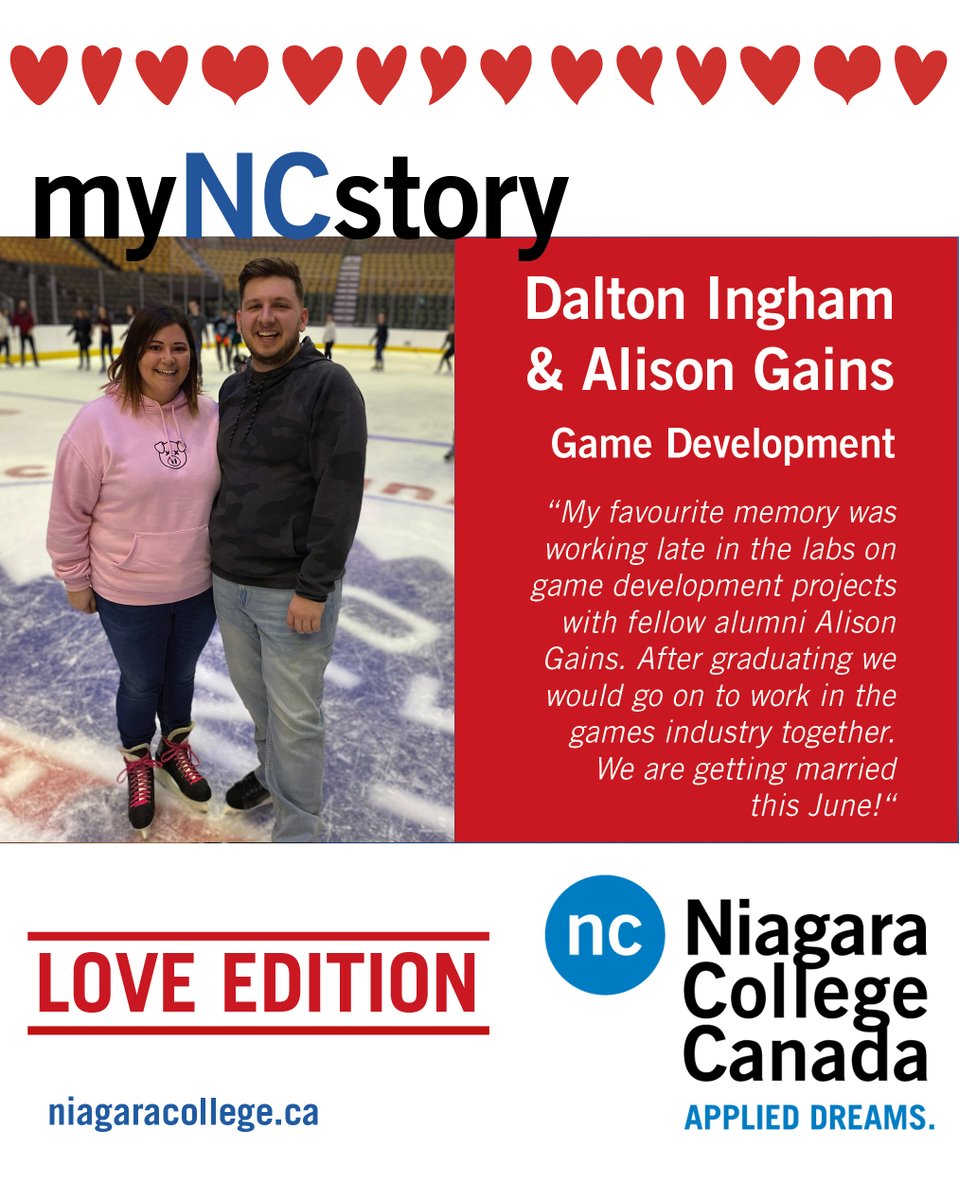 Niagara College on Twitter: "When love strikes at NC! Meet Dalton & Alison who met during their ...