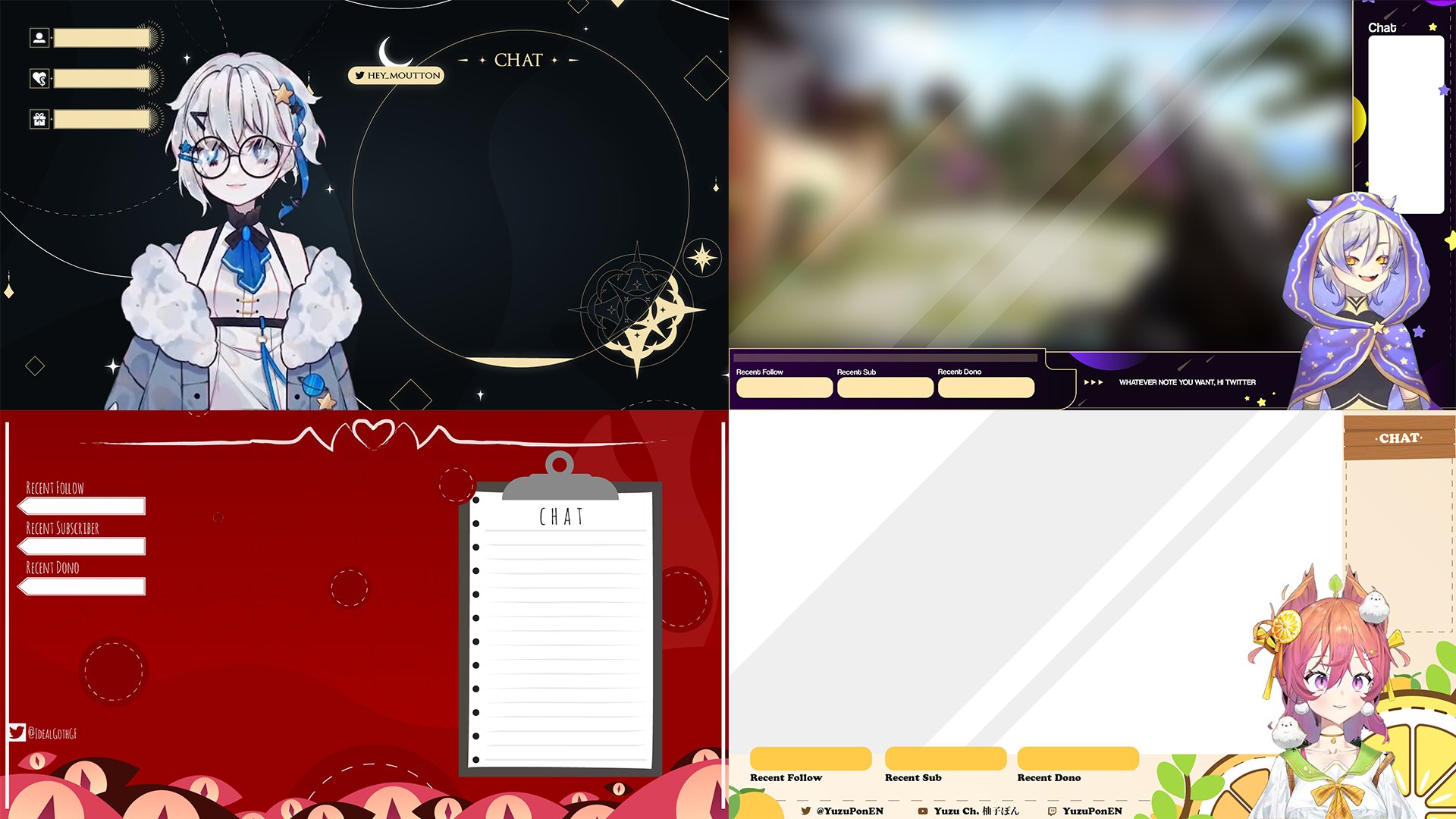 Emerald ️VGen Comms Open ‼️ on Twitter: " Free Overlays/Stream Essentials !! Do you need a new ...