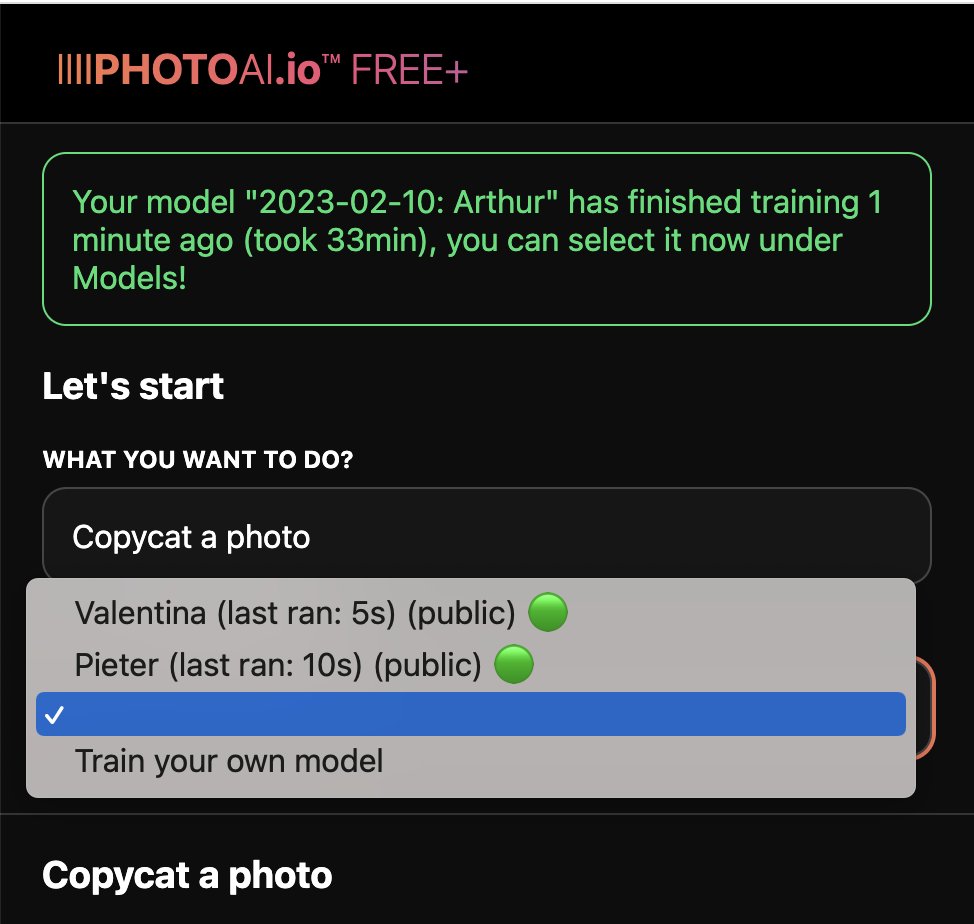 arthur n on Twitter: "@levelsio trained, but can't use it, what am I doing wrong? https://t.co ...