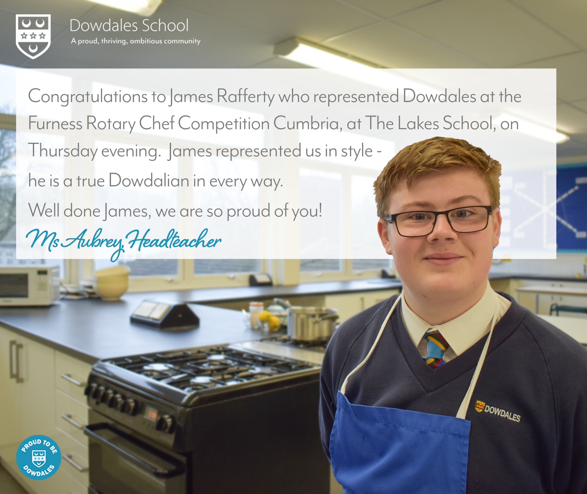 Dowdales School on Twitter: "Well done James! #dowdalesschool #proudtobedowdales #youareamazing ...