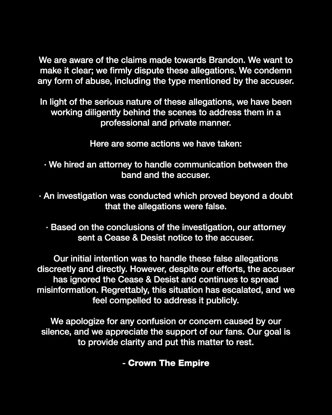 Crown The Empire Facebook Cover