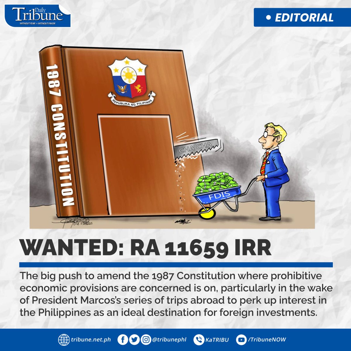 Concept News Central on Twitter: "EDITORIAL Nearly 11 months after RA 11659 was enacted, no ...