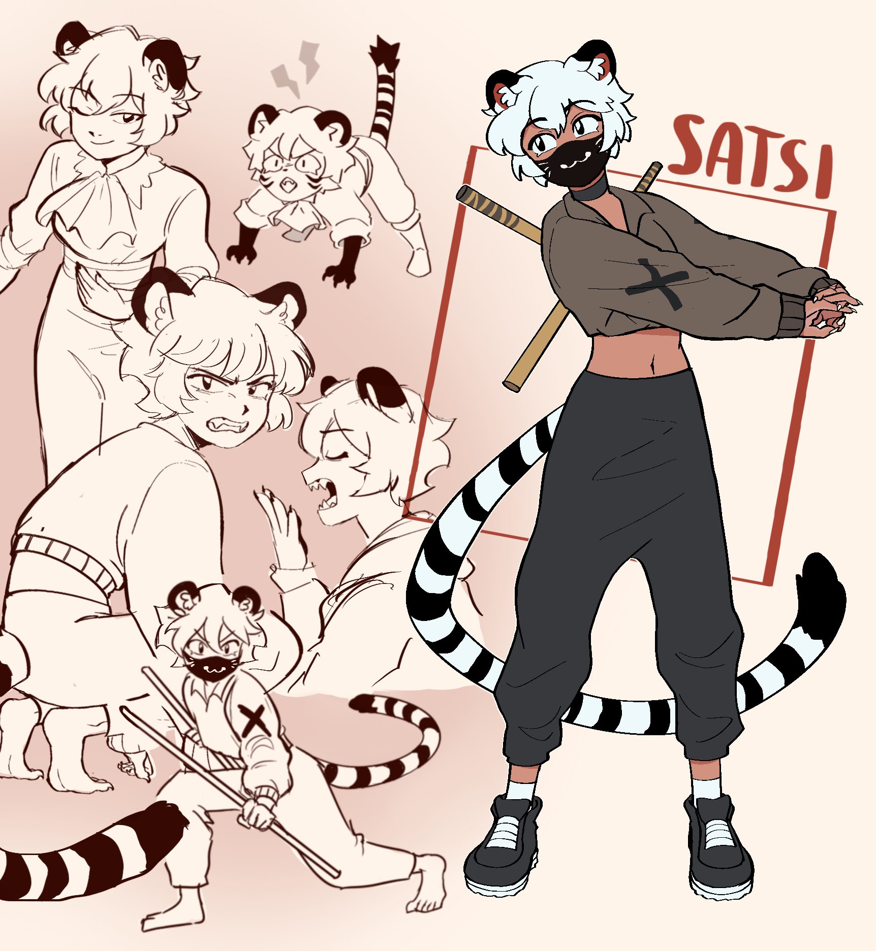 Human Tiger Hybrid Anime