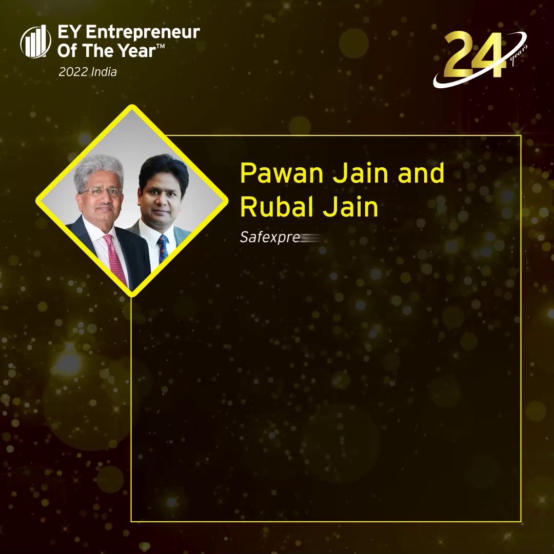 EY India on Twitter: "Father-son duo Pawan Jain and @jainrubal of @Safexpress are helping create ...