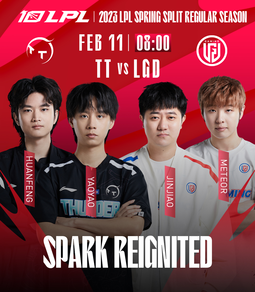 LPL on Twitter: "GET READY FOR #LPL ACTION! Watch TT take on LGD for Game 1 of the day 🔥"