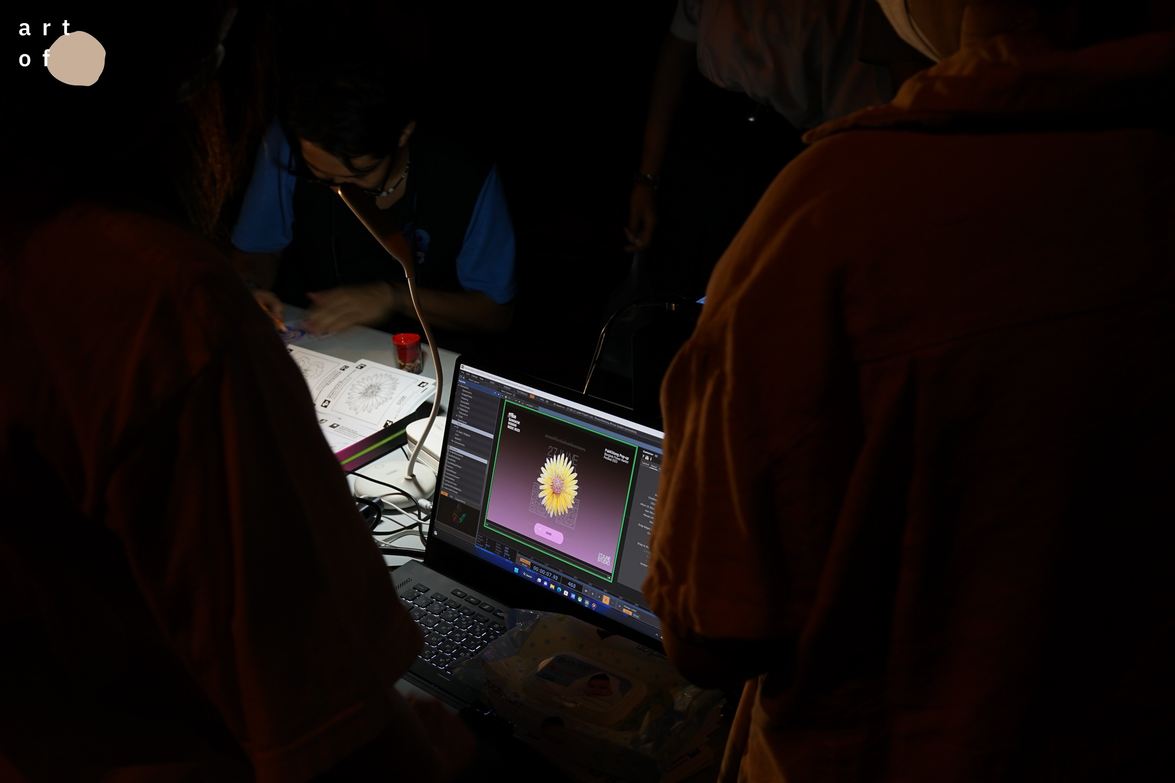 Art of on Twitter: "อีกจุดของ #BKKDW2023 เติมสีสันให้ตลาดดอกไม้ด้วยแสงไฟยามค่ำคืน บุกทุ่งดอกไม้ ...