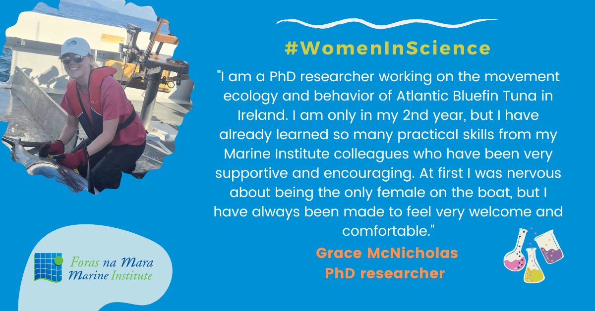 Marine Institute on Twitter: "#WomenInScience 👩👩🔬 - Grace McNicholas @gmcnicho #MarineInstitute ...