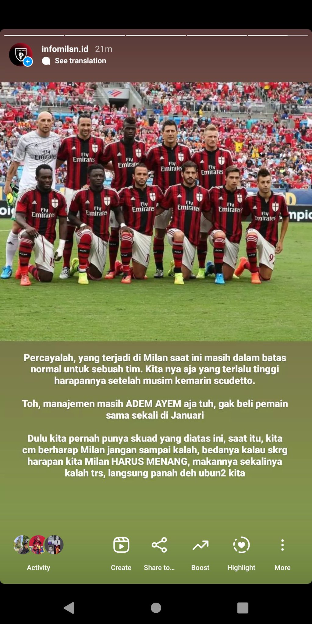 INFOMILAN ID on Twitter: "Ada pendapat? https://t.co/3HS8bTQjF7" / Twitter